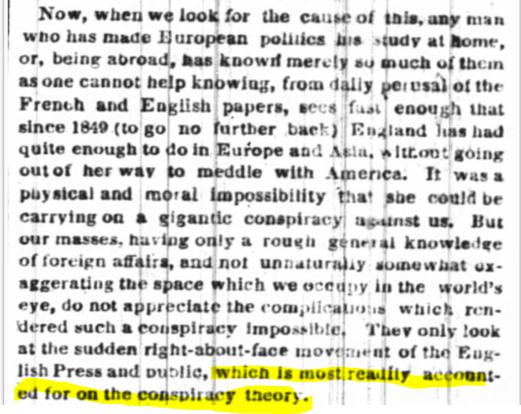 The first use of the term “conspiracy theory” is much earlier — and ...